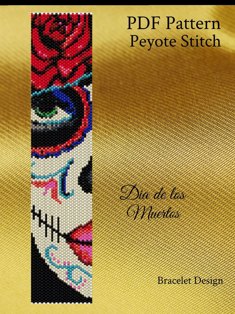 Santa Muerte Peyote Pattern Peyote Pattern Sugar Skull - Etsy