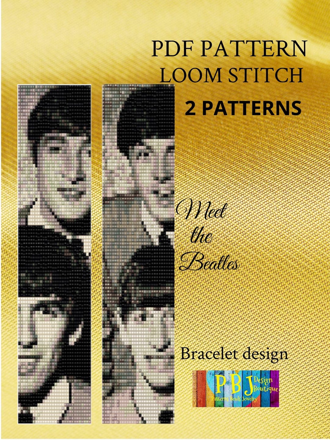 Meet the Beatles Loom Pattern, Loom, Loom Pattern, Loom Patterns, Loom ...