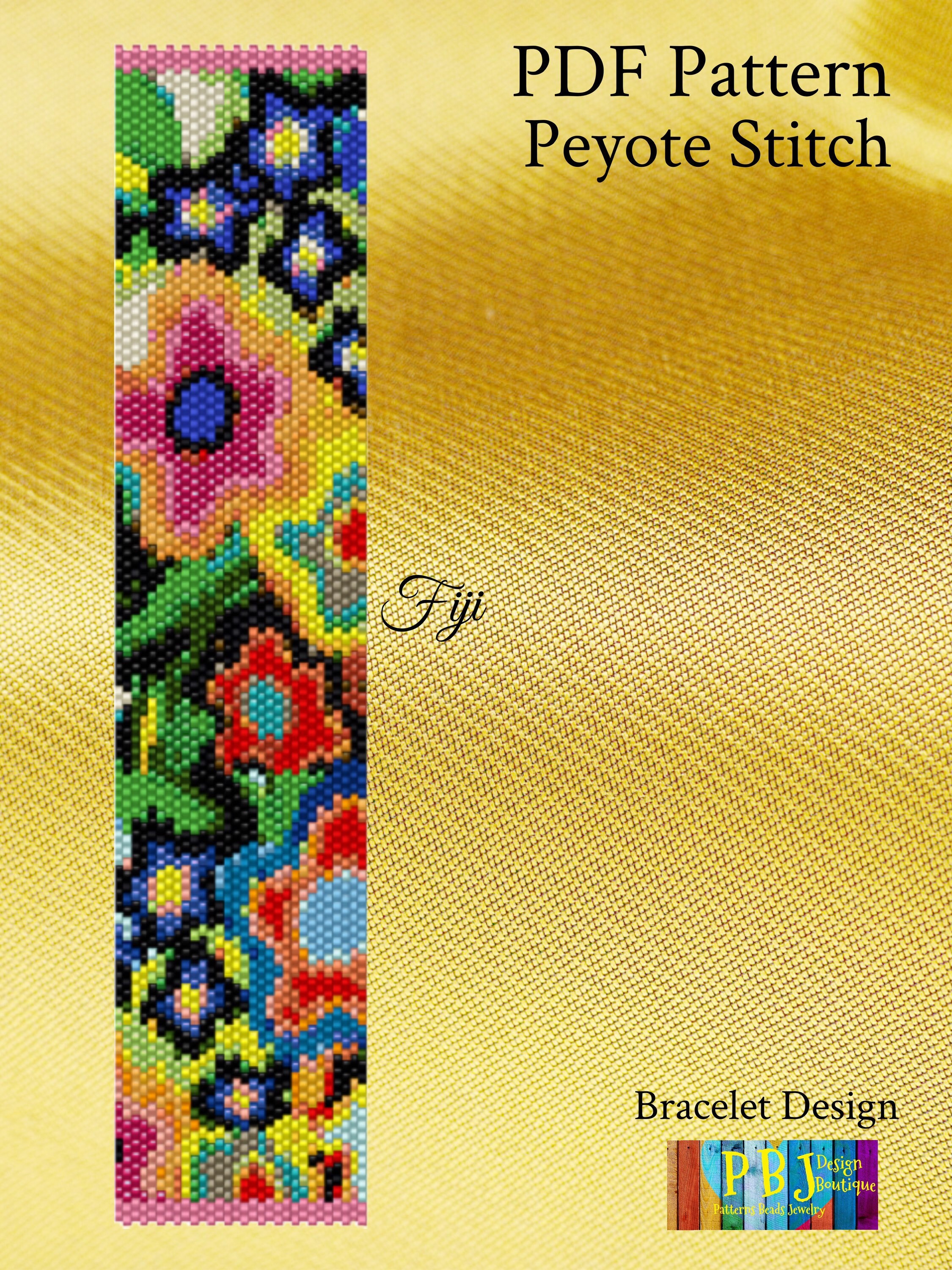 Fiji Peyote Pattern, Peyote Patterns, Peyote, Peyote Bracelet, Peyote ...