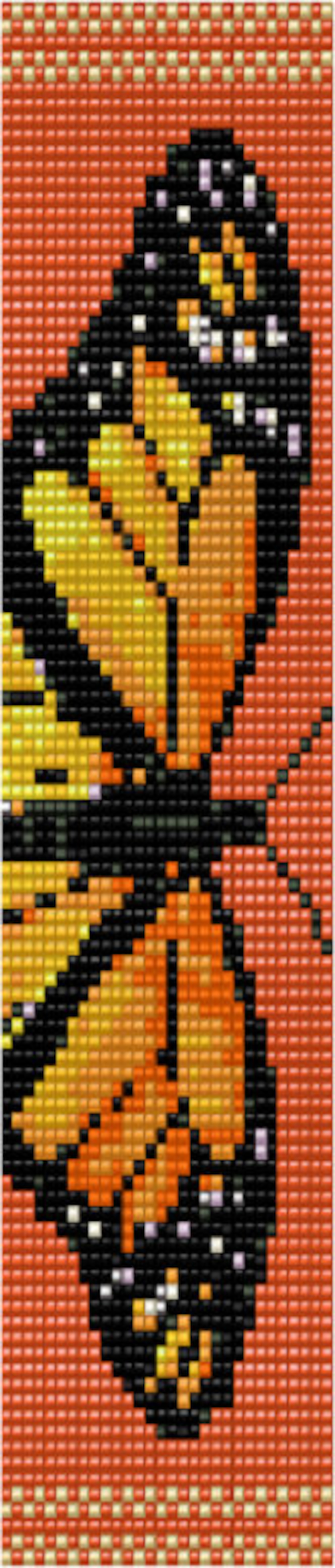 Monarch Loom Layout, Loom Pattern, Loom Patterns, Butterfly Pattern ...