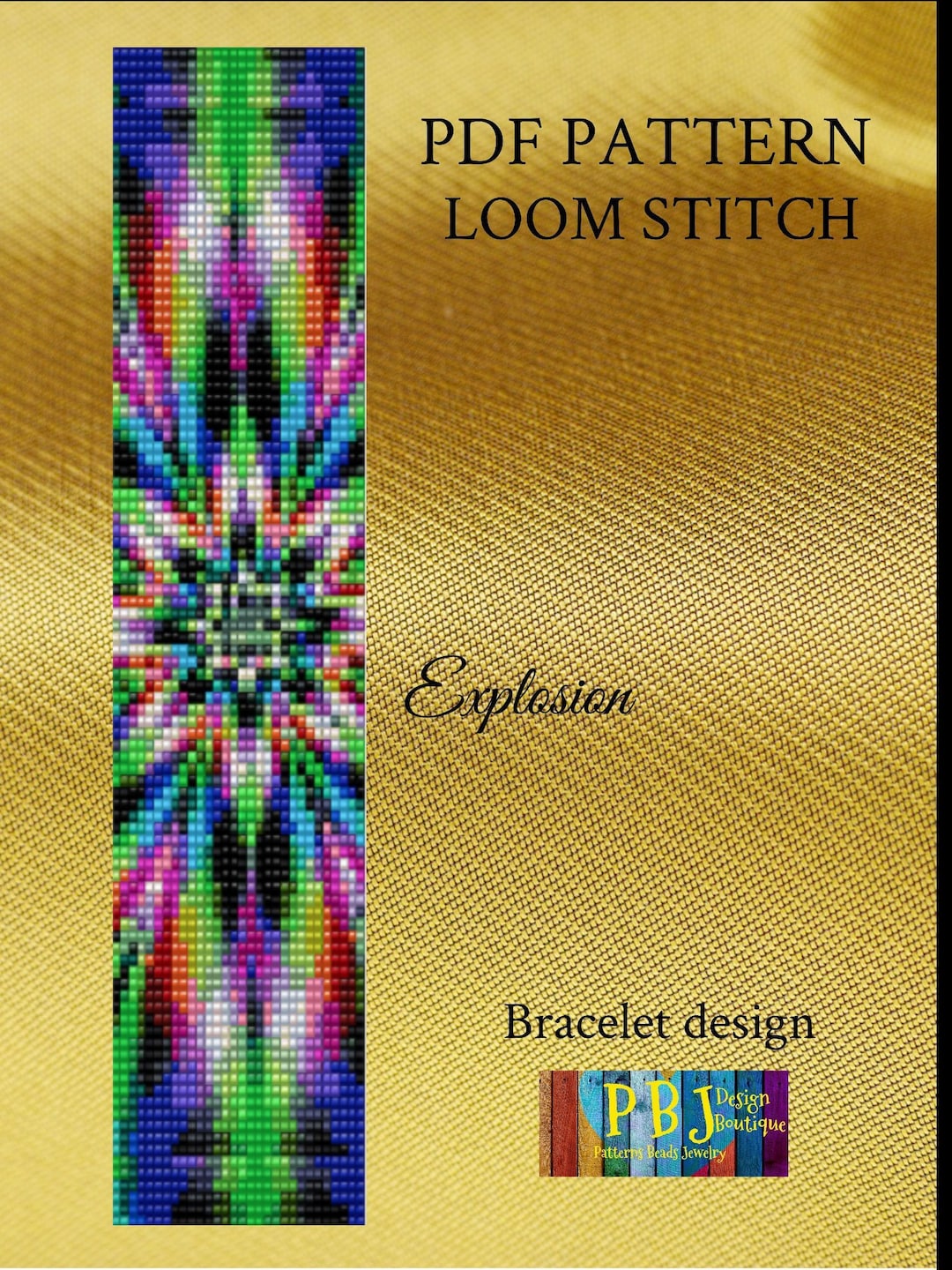 Explosion Loom Pattern, Loom Beading Pattern, Loom Graph, Loom Bracelet ...