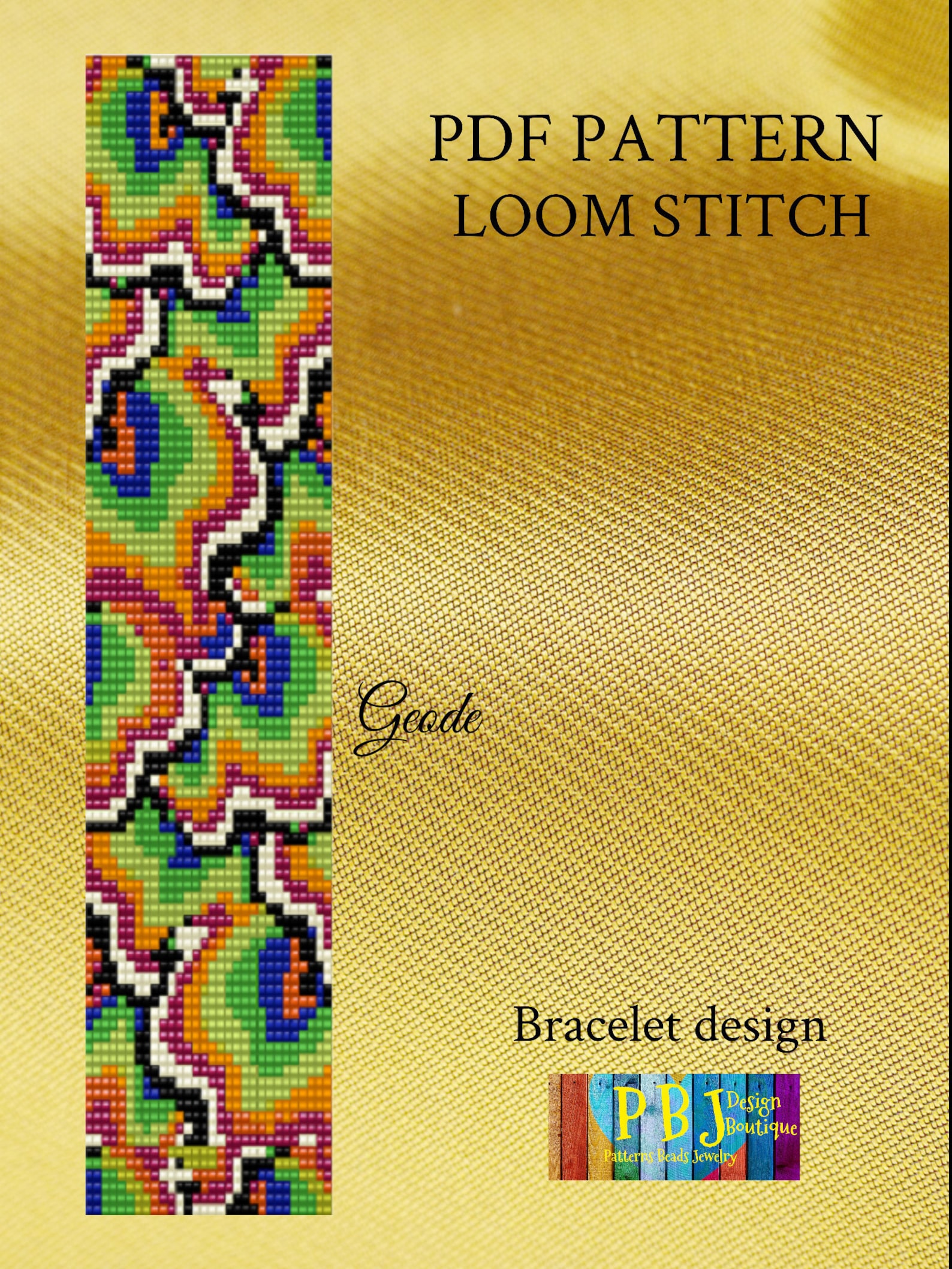 Geode Loom Pattern Loom Pattern Loom Layout Loom Bracelet - Etsy
