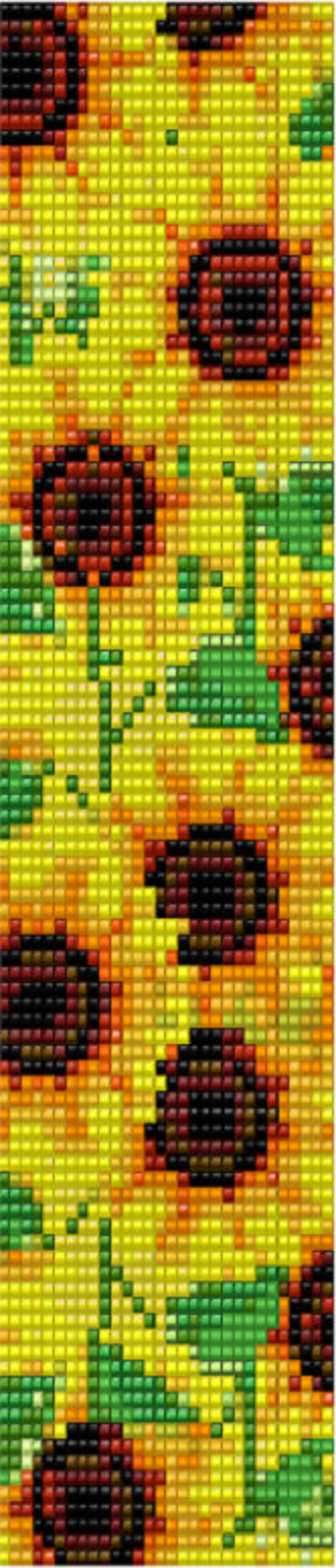 Sunflower Field Loom Pattern, Loom Patterns, Loom Beading Patterns ...