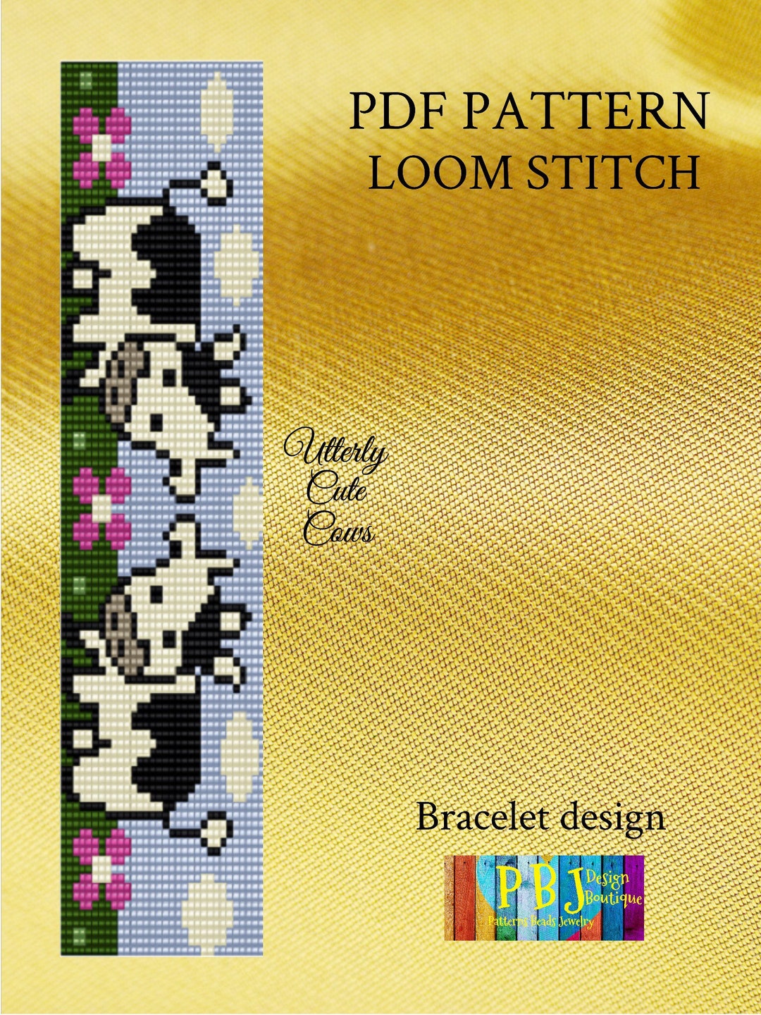 Utterly Cute Cows Loom Pattern, Loom Pattern, Loom Patterns, Loom ...
