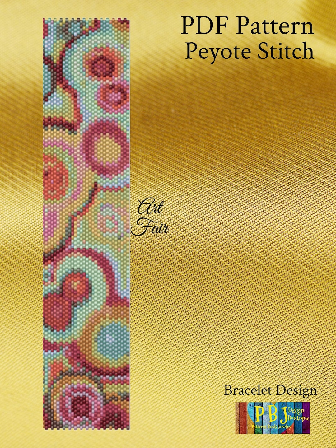 Art Fair Loom Pattern, Loom Pattern, Loom Bracelet, Loom Beading ...