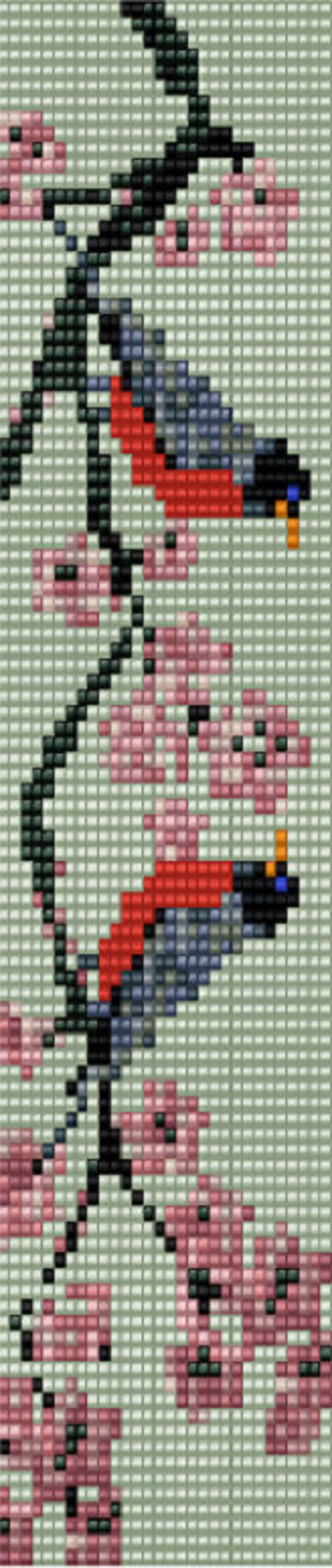 Birds in Spring Loom Pattern, Loom Patterns, Loom Beading, Bead Loom ...