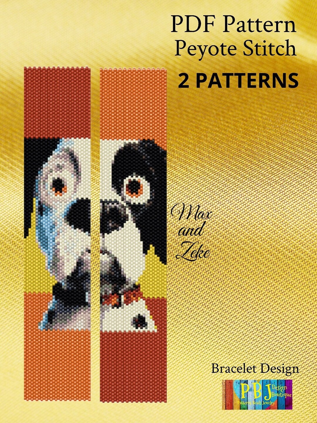 Max and Zeke Peyote Pattern, Peyote Pattern, Peyote Patterns, Peyote ...