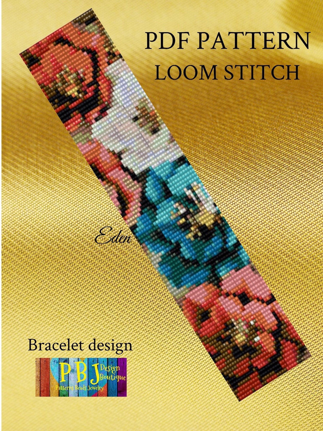 Eden Loom Pattern, Loom Pattern, Loom Bracelet, Loom Beading Pattern ...