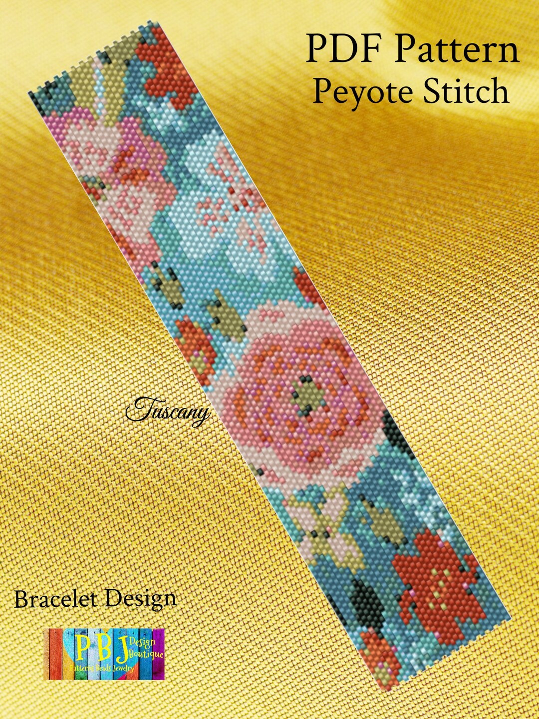 Tuscany Peyote Pattern, Peyote Patterns, Peyote, Peyote Bracelet ...