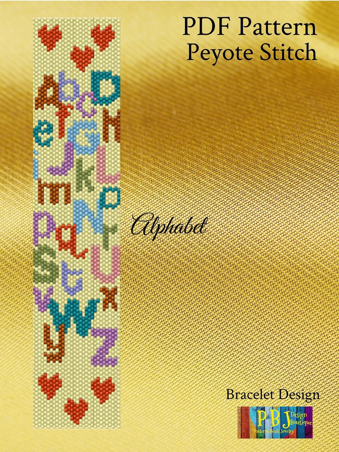Alphabet Peyote Pattern, Peyote Pattern, Peyote Stitching, Peyote ...