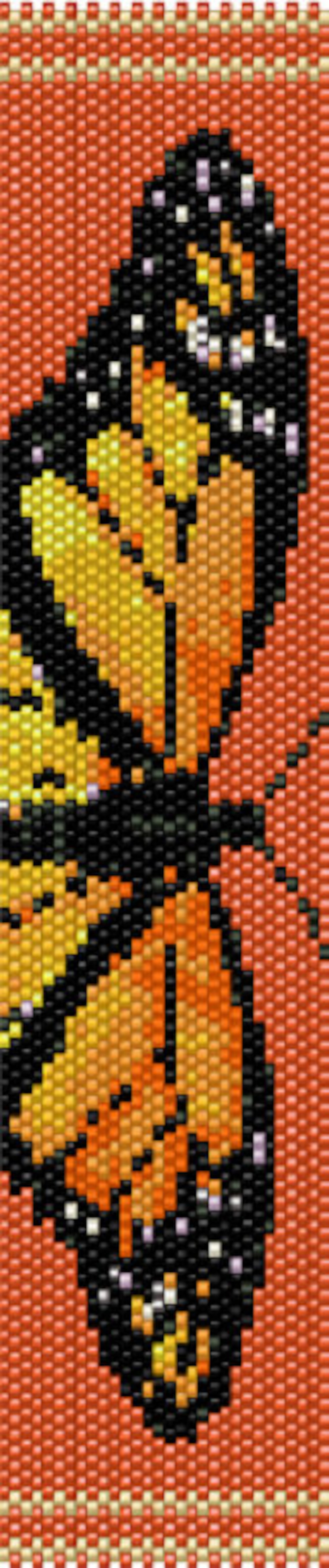 Monarch Peyote Layout Peyote Pattern Peyote Patterns - Etsy