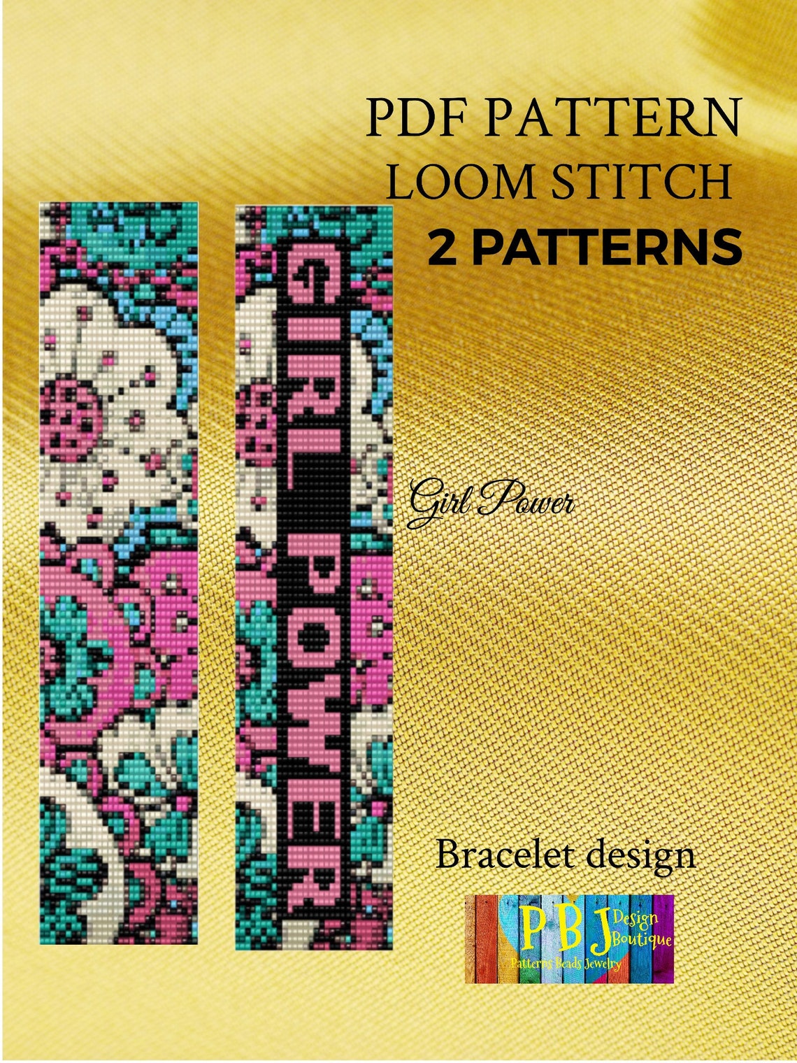 Girl Power Loom Pattern, Loom Patterns, Loom, Loom Bracelet, Loom ...
