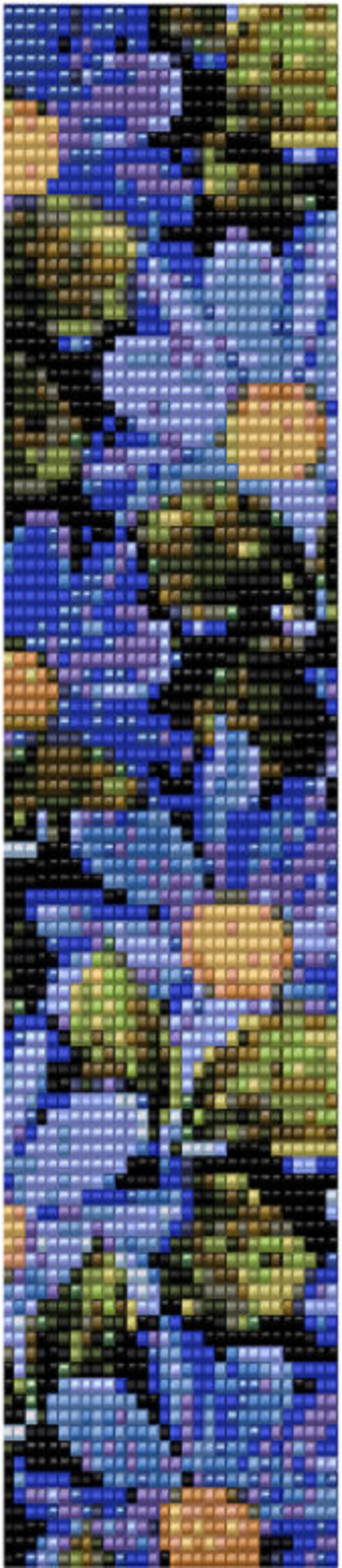 Cyan Blue Loom Pattern Bead Loom Pattern Loom Pattern Loom - Etsy