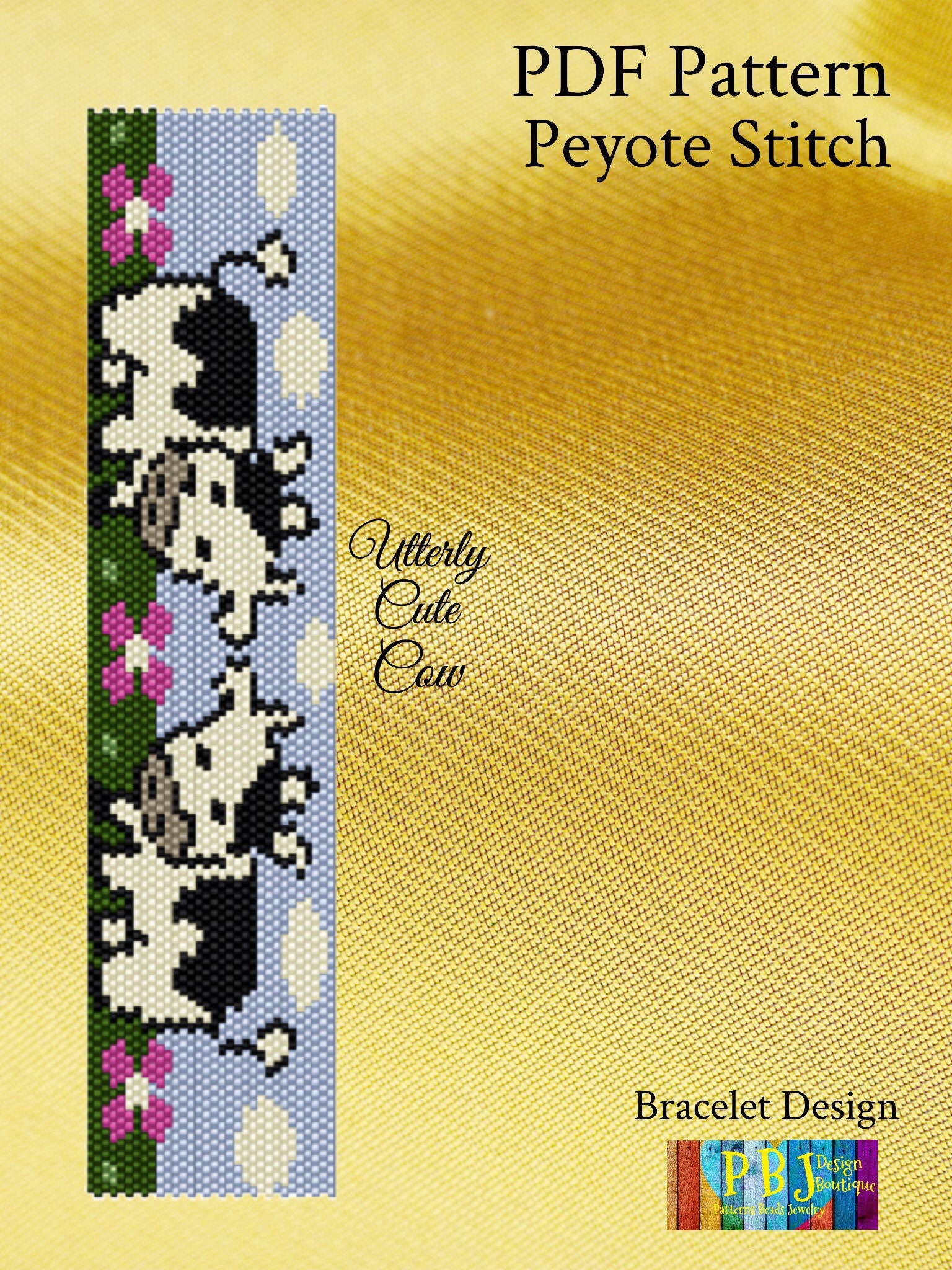 Utterly Cute Cows Peyote Pattern Peyote Peyote Pattern - Etsy