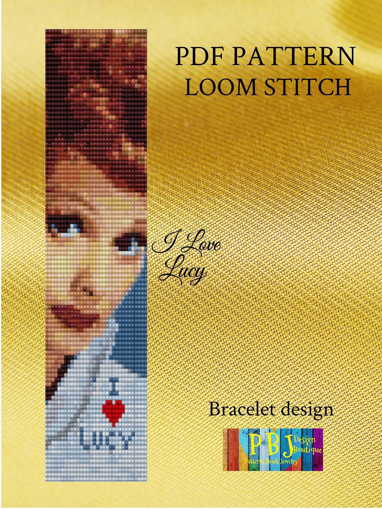I Love Lucy Loom Pattern, Loom Pattern, Loom Patterns, Loom Beading ...