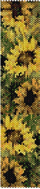 Sunflower Peyote Pattern Peyote Beading Peyote Graph - Etsy