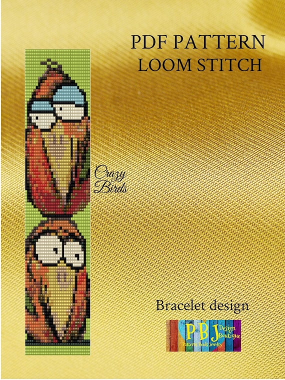 Crazy Birds Loom Pattern Loom Loom Pattern Loom Patterns - Etsy