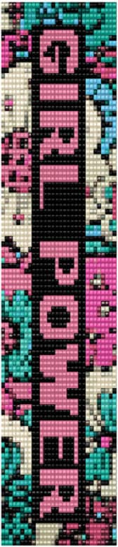 Girl Power Loom Pattern, Loom Patterns, Loom, Loom Bracelet, Loom ...