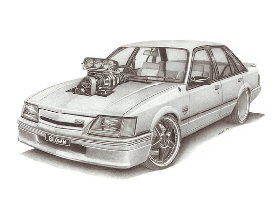 Holden VK Commodore Street Machine A3 Print off Original | Etsy
