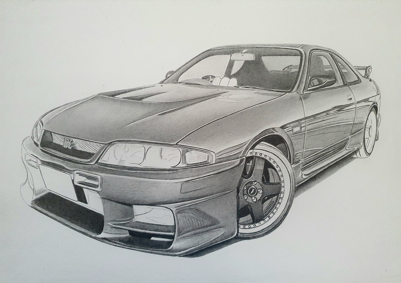 Orginal Artwork Nissan Skyline R33 GTR A3 Fine Art Graphite - Etsy