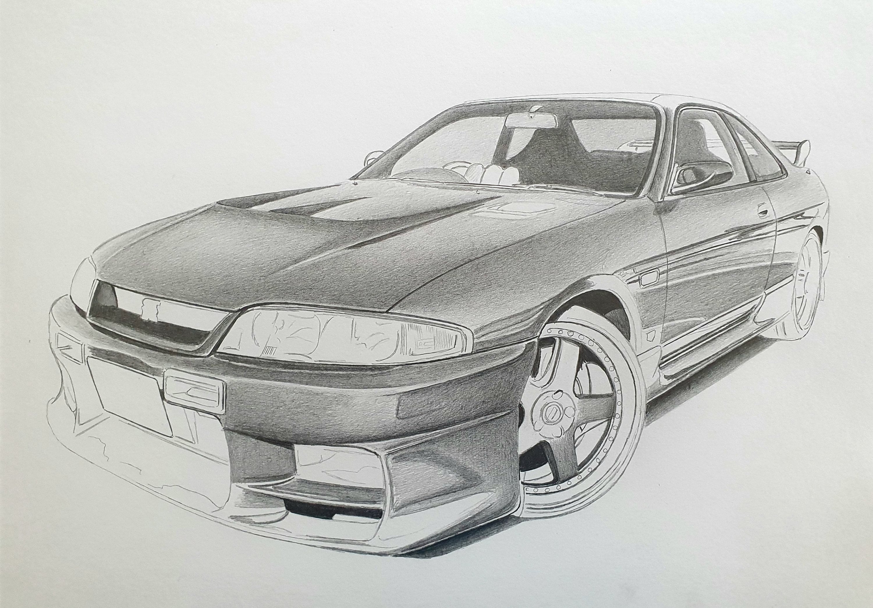 Orginal Artwork Nissan Skyline R33 GTR A3 Fine Art Graphite - Etsy
