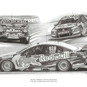 Holden Torana LX SLR5000 Print off Original Pencil Drawing Limited 50 ...