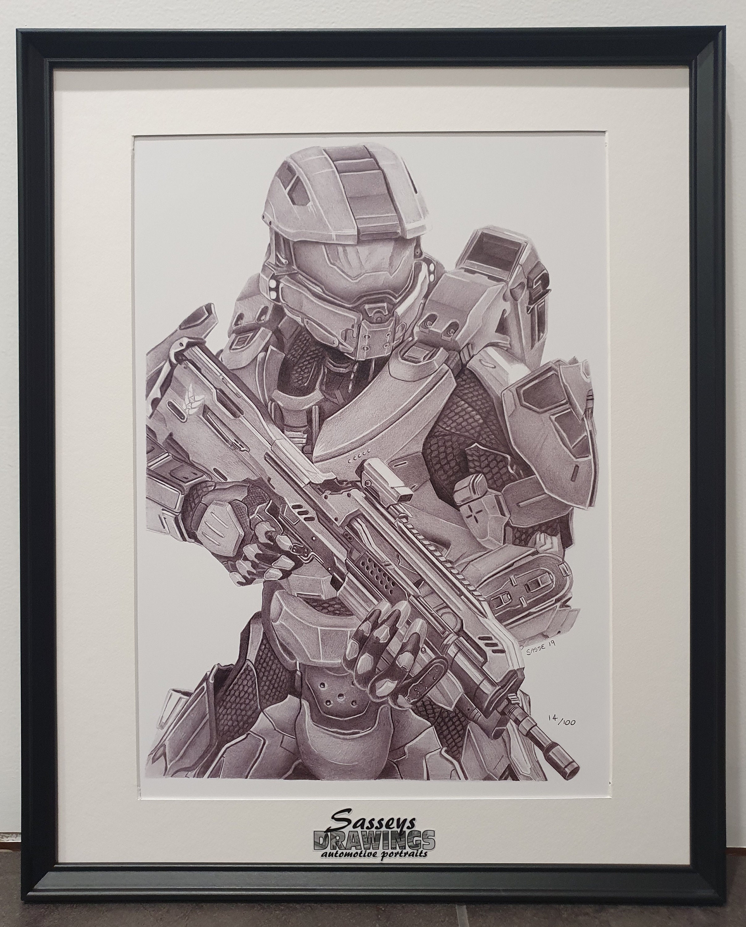 Dibujos De Halo 4 Jefe Maestro Halo 4 Hecho A Lapiz | DibujArte Amino