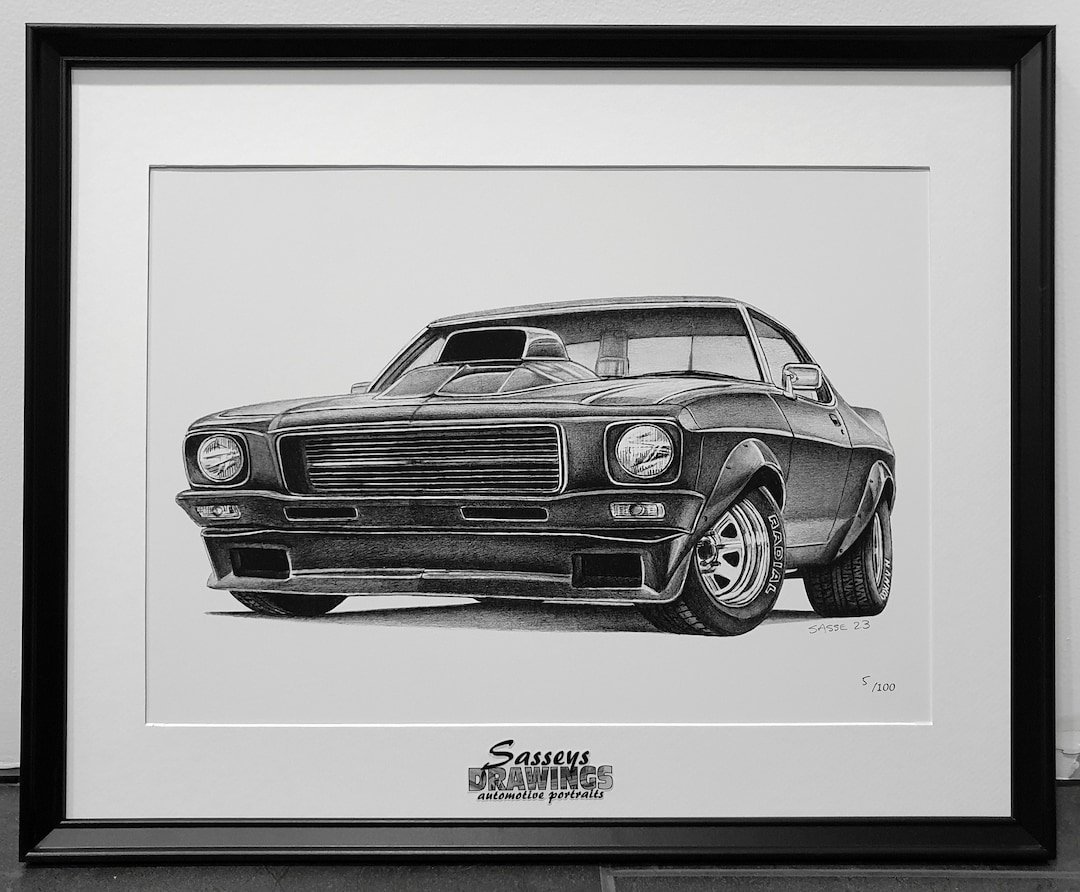Framed Mad Max "nightrider" HQ Monaro Pursuit Special A3 Print off ...