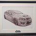 Holden 1969 HT GTS Monaro Street Machine A3 Print off Original Pencil ...