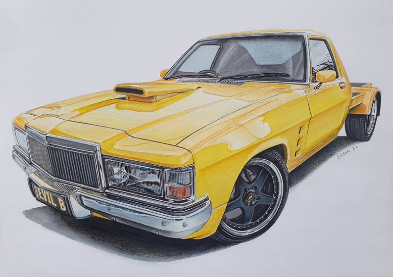 Holden WB 1 Tonner evilb A3 Print off Original Pencil Drawing Limited ...