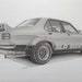 Holden VK Commodore Street Machine A3 Print off Original Pencil Drawing ...