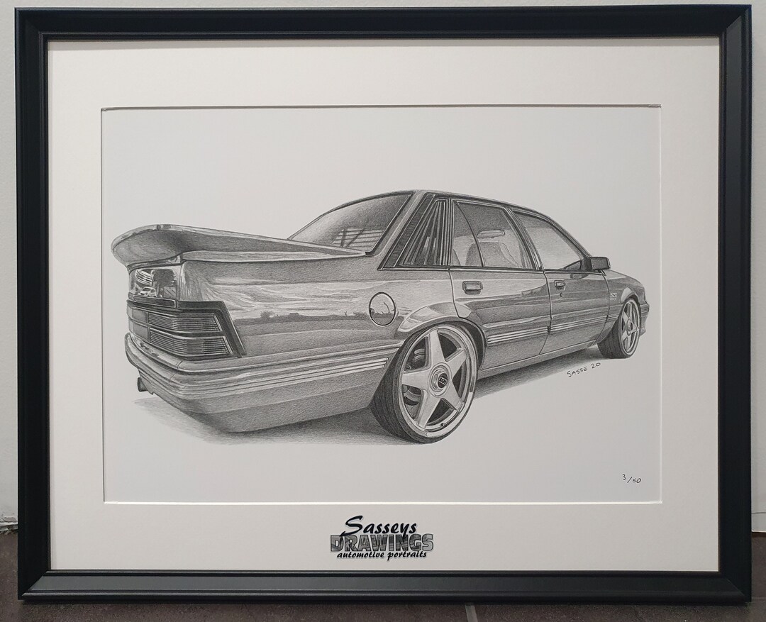 Gerahmter Holden VL Commodore SS Group A A3 Druck von Original ...