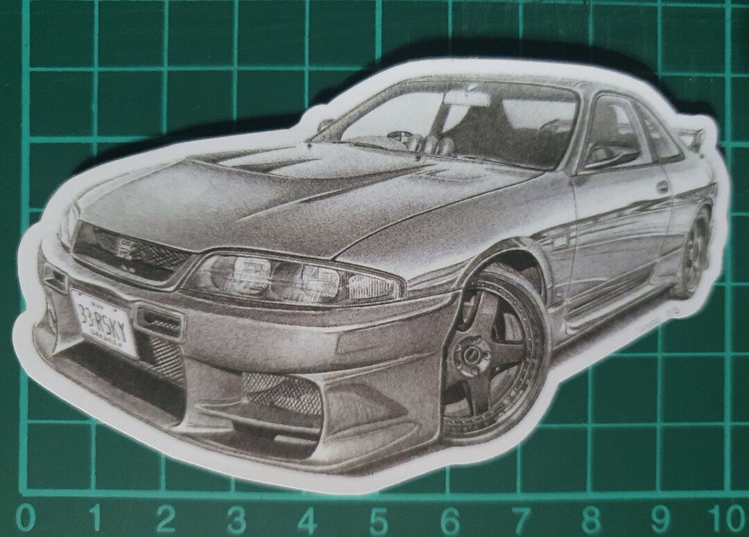 Nissan R33 Skyline 10cm X 7cm Die Cut Vinyl Sticker - Etsy