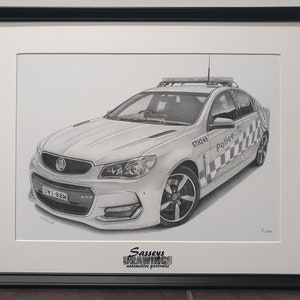 Holden 1971 HQ GTS Monaro hanful A3 Print off Original Pencil Drawing ...