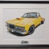 Holden VL Commodore SS Group A A3 Print off Original Pencil Drawing ...