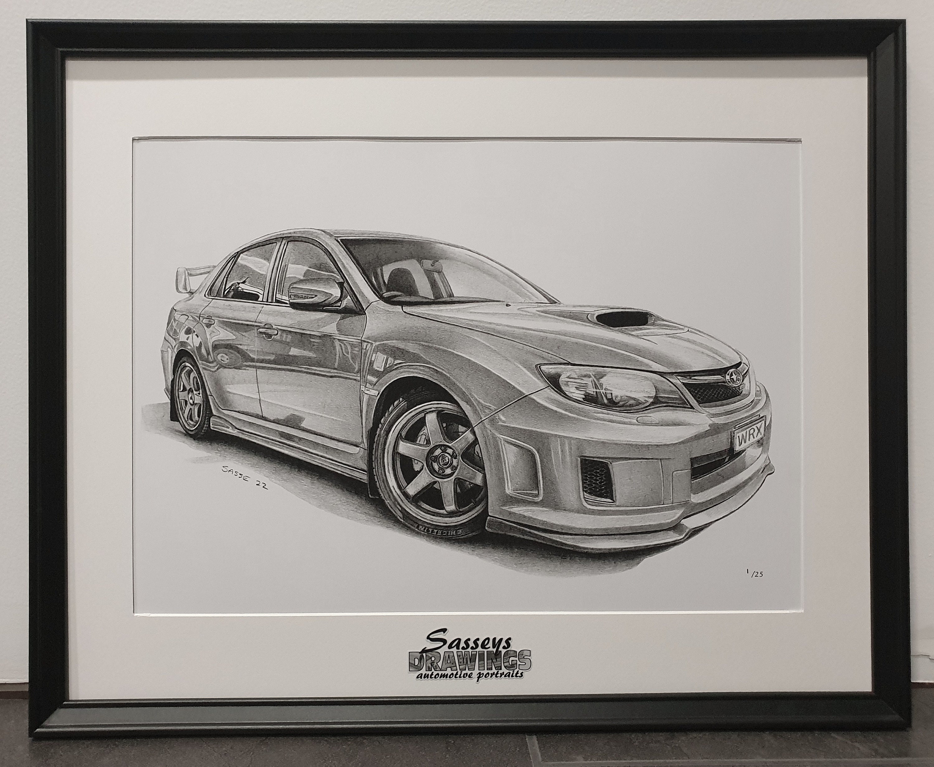 Subaru Car Art Drawings