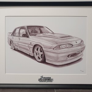 Framed Holden VL Commodore SS Group A Walkinshaw A3 Print off Original ...