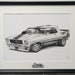 Holden 1969 HT GTS Monaro Street Machine A3 Print off Original Pencil ...