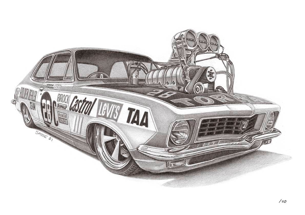 Dragster Car Drawing