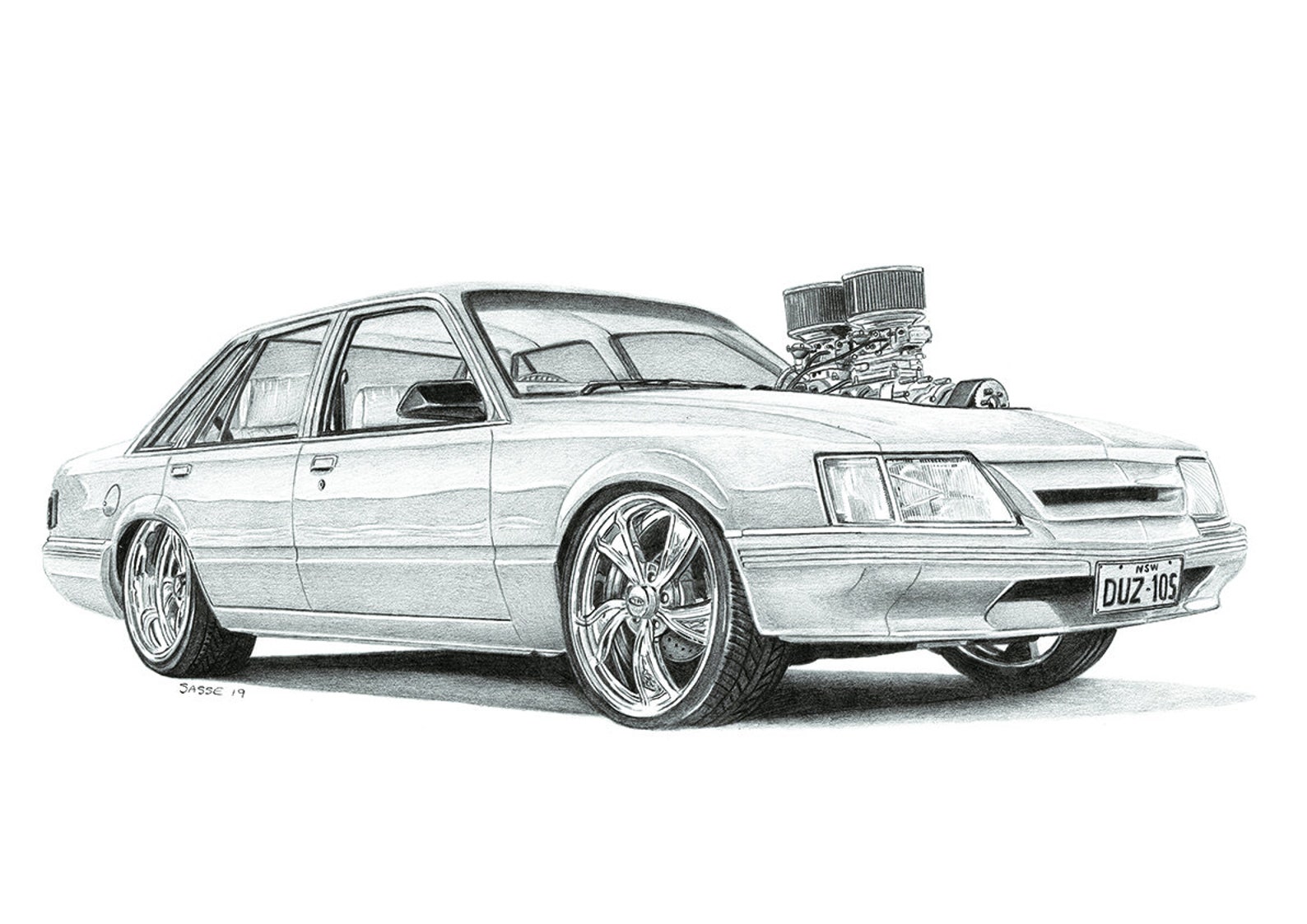 Holden VK Commodore DUZ10S Street Machine A3 Print off - Etsy Finland