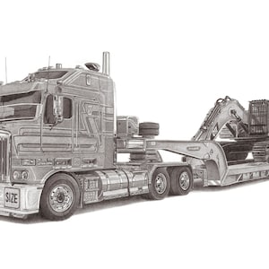 Holden 1969 HT GTS Monaro Street Machine A3 Print off Original Pencil ...