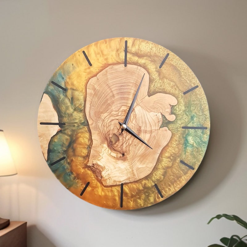 Natural Wood Clock - Etsy