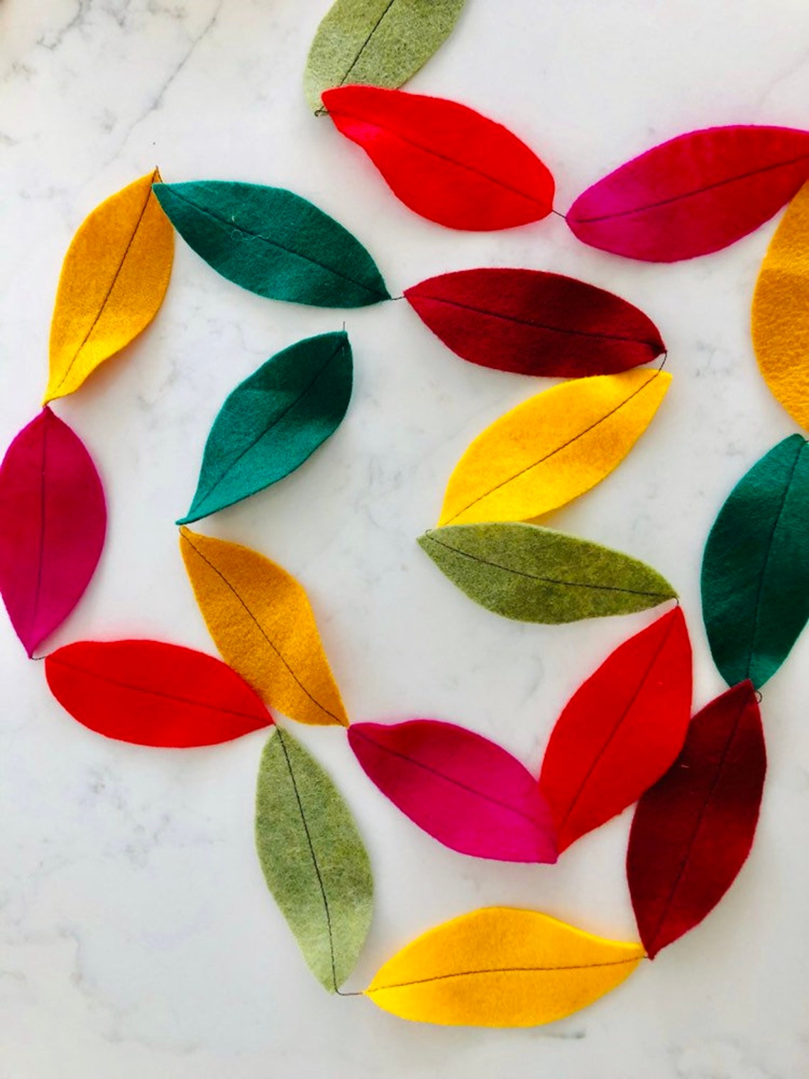 Felt Fall Leaf Garland | Etsy
