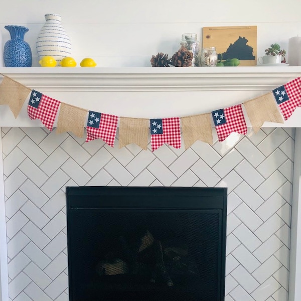 Burlap American Flag - Etsy
