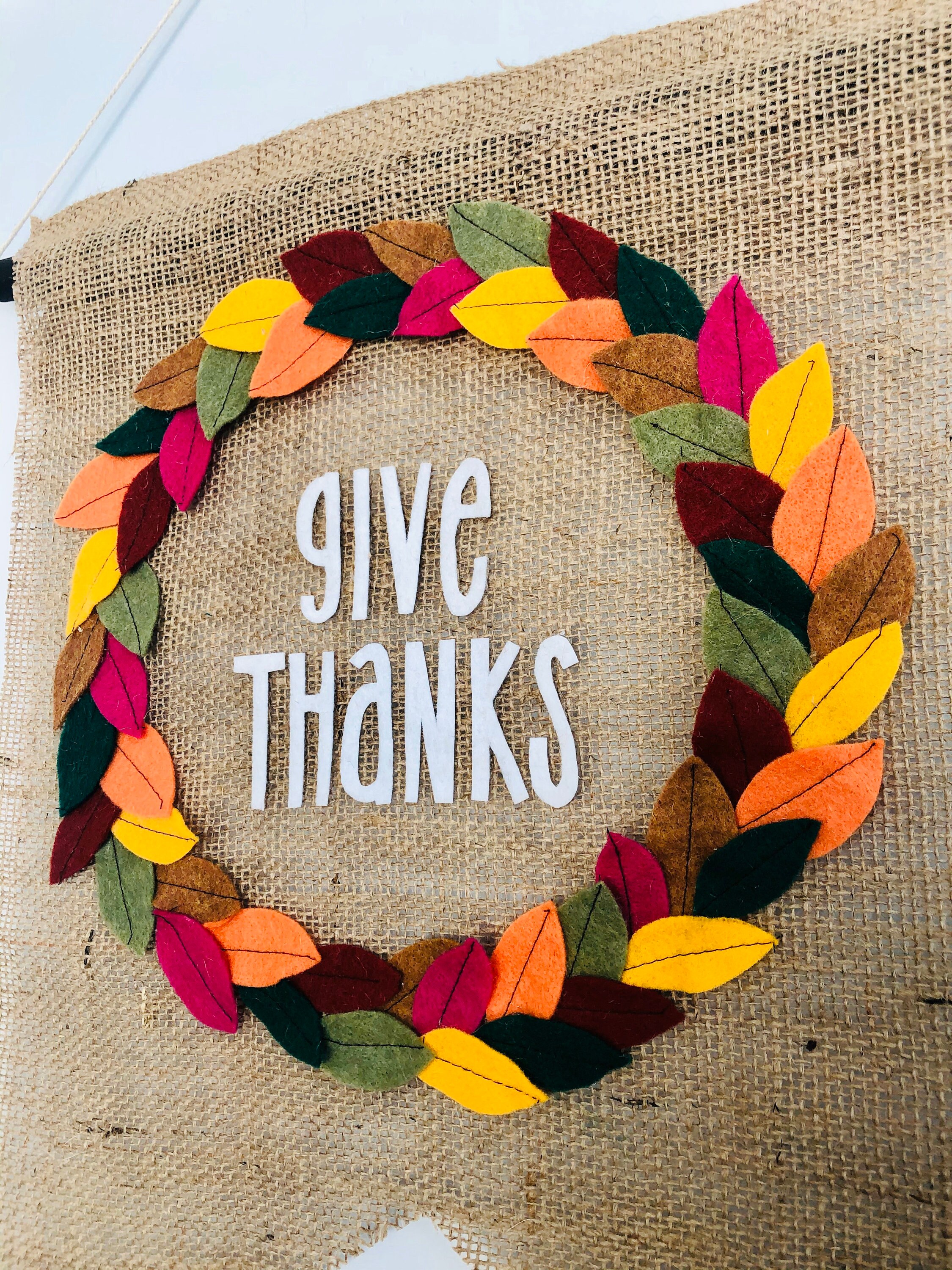 Thanksgiving 'Give Thanks' Door/Wall Hanger | Etsy