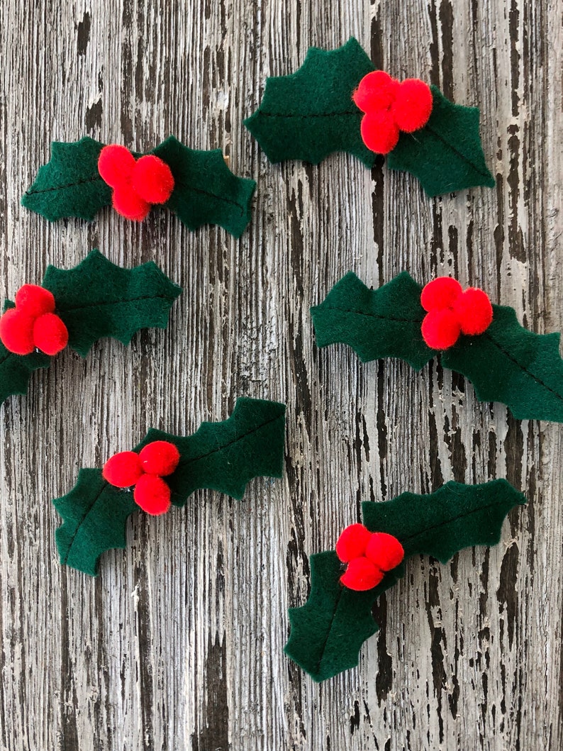 Christmas Holly Gift Toppers With Gift Tagsset of 6 - Etsy