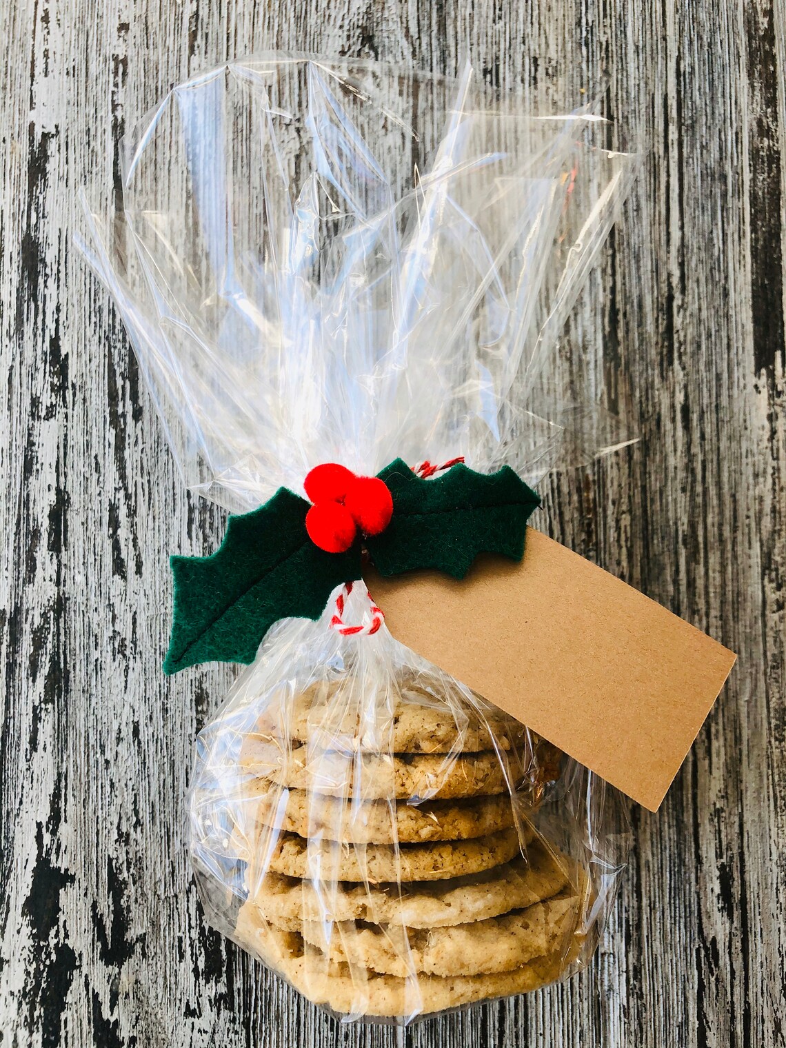 Christmas Holly Gift Toppers With Gift Tagsset of 6 - Etsy