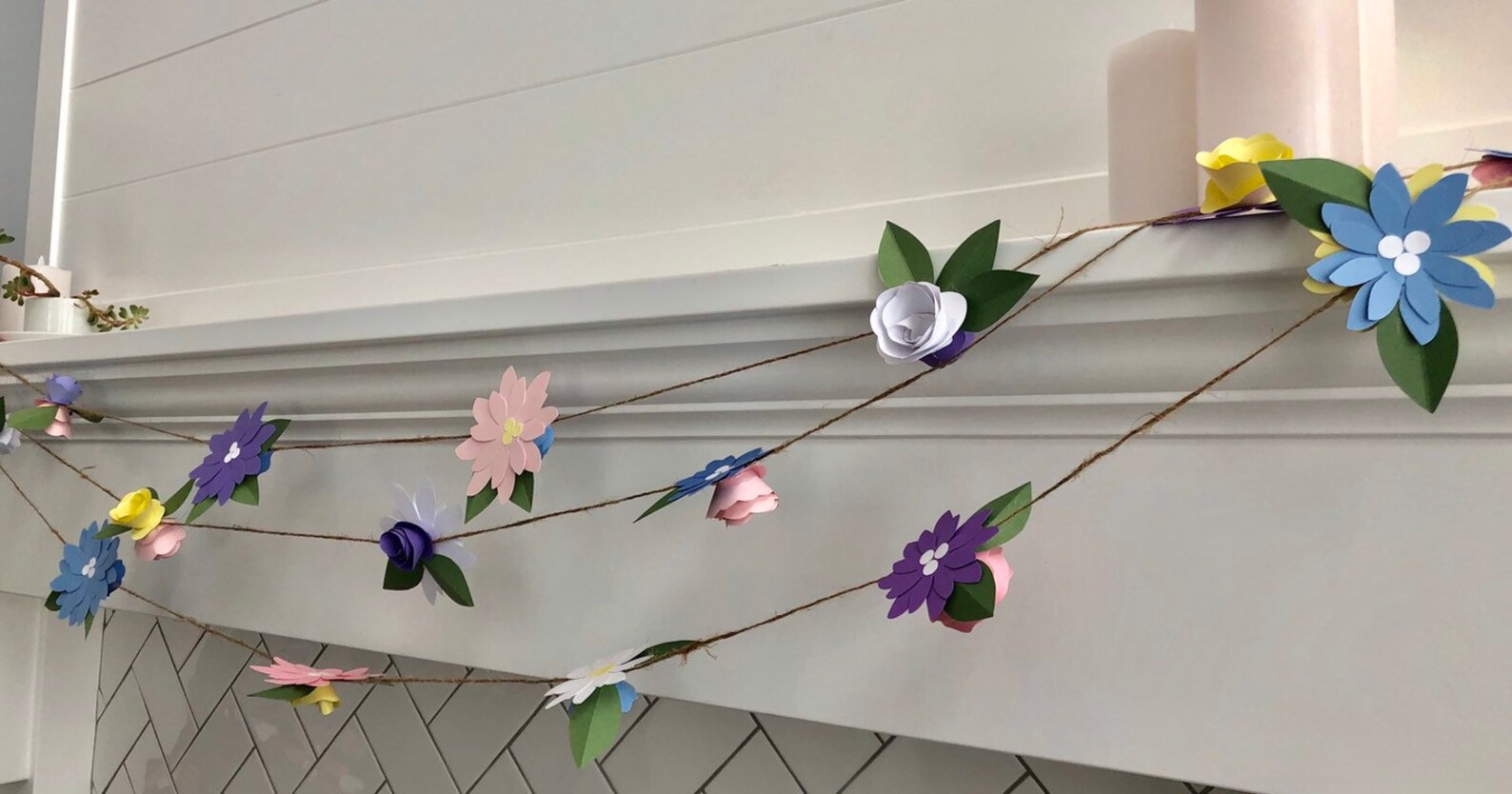 Paper Flower Garland | Etsy