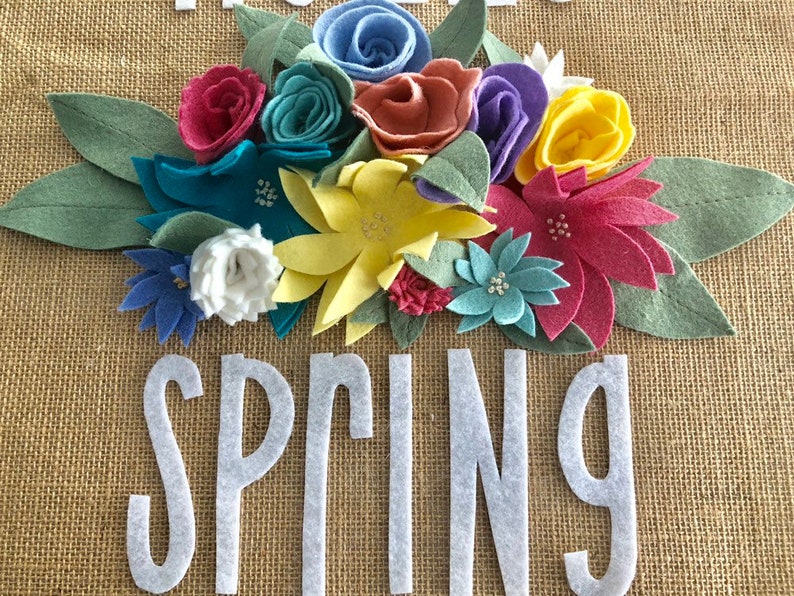 Hello Spring Door Hanger - Etsy