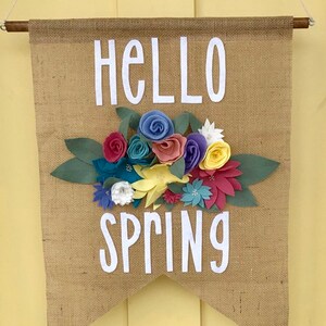 Hello Spring Door Hanger - Etsy